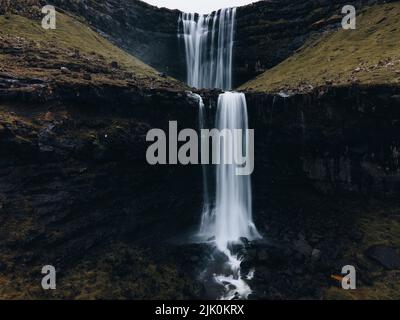 Fossá Waterfall as seen in the Faroe Islands Stock Photo - Alamy