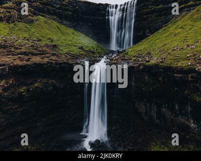 Fossá Waterfall as seen in the Faroe Islands Stock Photo - Alamy