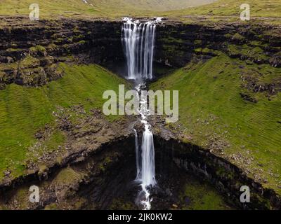 Fossá Waterfall as seen in the Faroe Islands Stock Photo - Alamy