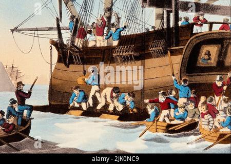 Drawing of the painting representing the battle at Waterloo, Met ...