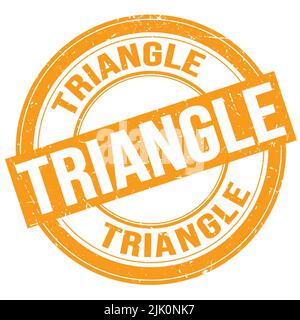 TRIANGLE text written on orange lines stamp sign Stock Photo - Alamy