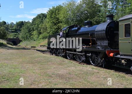 30541 Q Class steam locomotive on the Bluebell railway Stock Photo - Alamy