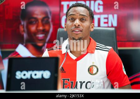 ROTTERDAM, NETHERLANDS - JULY 29: Quinten Timber of Feyenoord during a ...