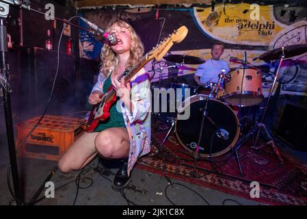 Hull, United Kingdom. 28th July, 2022. The Lambrini Girls perform at ...