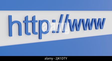 http www internet web address in search bar of browser. Isolated on ...