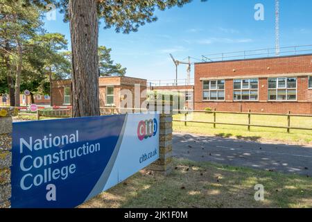Entrance to the National Construction College in Norfolk Stock Photo ...