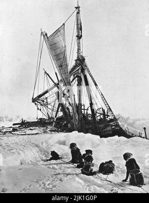 Endurance in the ice Imperial Trans Antarctic Expedition Stock Photo ...