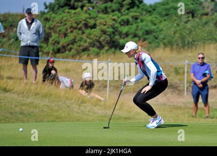 Louise Duncan at the Womens Scottish golf open in Dundonald Stock Photo - Alamy