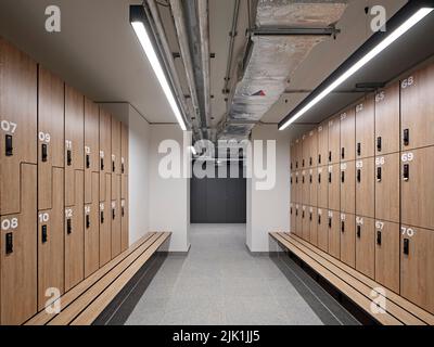 Basement locker room. The Gilbert & One Lackington, London, United ...