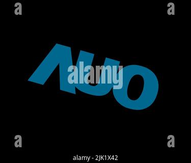 AU Optronics, rotated logo, black background Stock Photo - Alamy