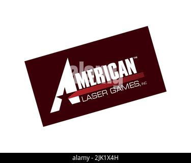 American Laser Games, Logo, White background Stock Photo - Alamy