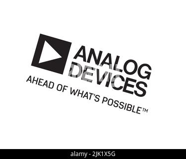 Analog Devices, rotated logo, white background Stock Photo - Alamy