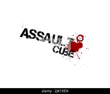 AssaultCube, rotated logo, white background Stock Photo - Alamy
