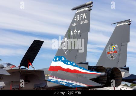 U.S. Air Force 48th Fighter Wing New Heritage F-15E Strike Eagle with ...