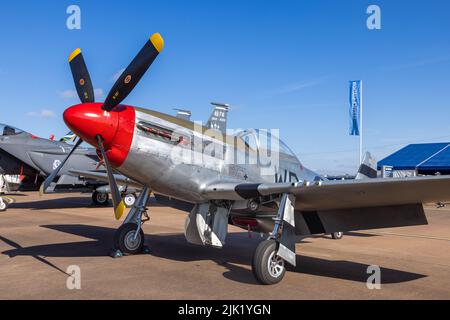 North American P-51D Mustang ‘Warhorse’ on static display at the Royal ...