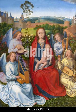 Madonna of the Rose Bower and St George with Donor, Hans memling, circa ...