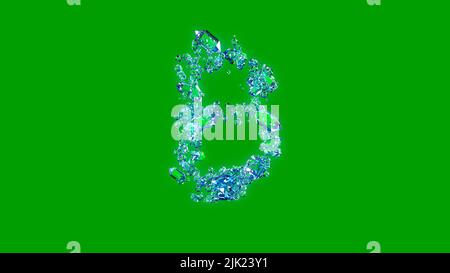 Beautiful illustration Blue Cryptocurrency Coin symbol icons on a ...