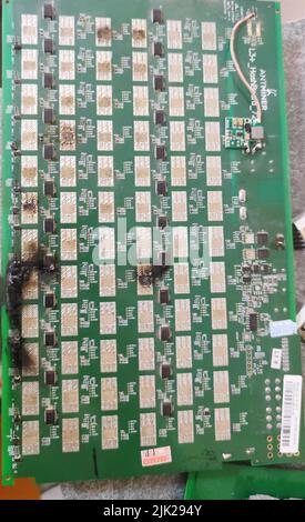 Coin mining Hash Board ASIC Stock Photo - Alamy