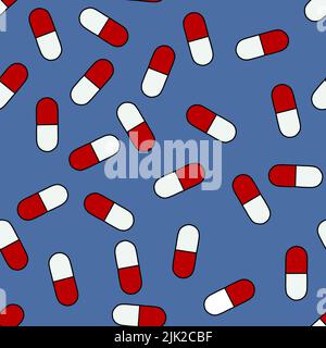 Medicine seamless pills pattern for kids and wrapping paper and clothes ...
