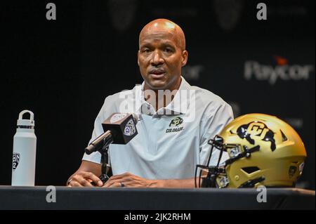 Colorado Buffaloes head coach Karl Dorrell speaks during PAC-12 Media ...