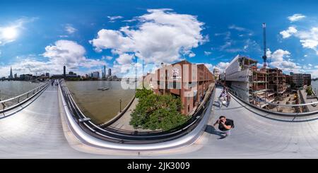 360° view of 360 photo Millennium Bridge London UK - Alamy