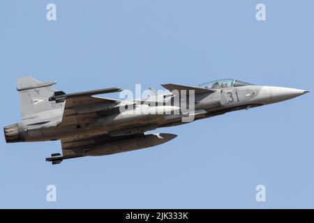 Hungarian Gripen leaving RIAT 2022 Stock Photo - Alamy