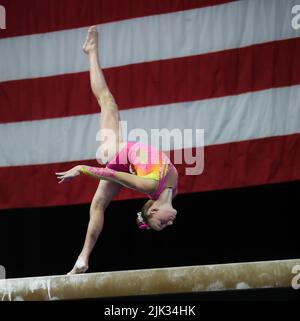 Utah, USA. 29th July, 2022. July 29, 2022: Claire Pease of WOGA ...
