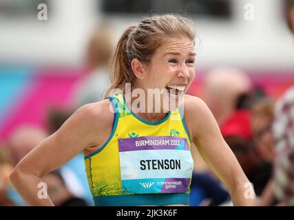 Australia’s Jessica Stenson celebrates winning gold in the Women's ...