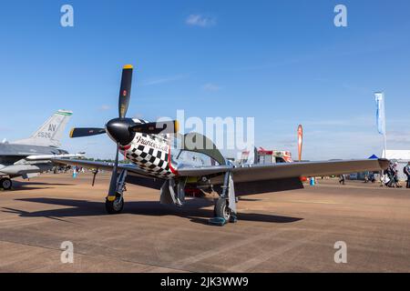 North American P-51D Mustang ‘Frances Dell’ on static display at the ...