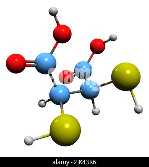 Succimer (dimercaptosuccinic acid, DMSA) lead poisoning drug molecule ...