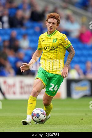 Josh Sargent of Norwich City during the Sky Bet Championship match ...