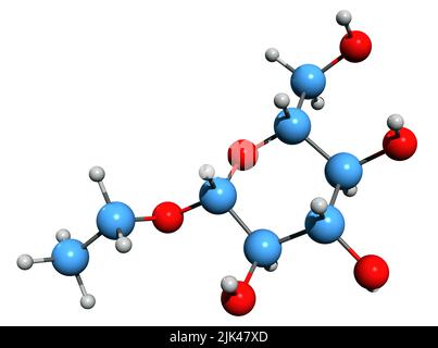 3D image of Eleutheroside A skeletal formula - molecular chemical ...