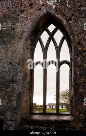 Gothic Burrishoole Friary ruins in County Mayo, Ireland Stock Photo - Alamy