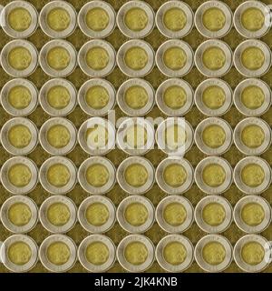 Ethiopian one Birr coin. Obverse and reverse. Background from coins ...