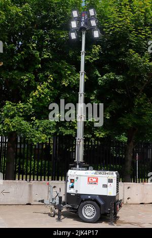 Trime X- Eco K2 road towable Tower Light in it's retracted position ...