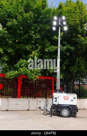 Trime X- Eco K2 road towable Tower Light in it's retracted position ...