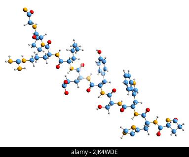 3D image of Prolactin-Releasing Peptide skeletal formula - molecular ...
