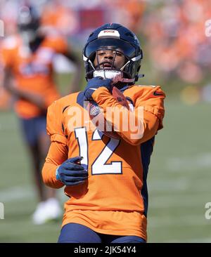Englewood, Colorado, USA. 29th July, 2016. Denver Broncos QB MARK ...