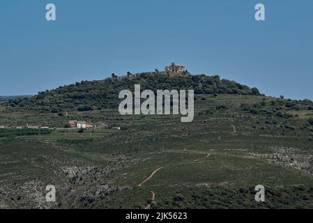 panoramic view of the lands of Culla and the hermitage of San Cristobal ...