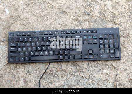 BLACK COLOR COMPUTER KEYBORDS WITH LETTERS Stock Photo - Alamy