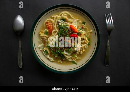 Mie godog Jawa or bakmi jawa or java noodle or Mie rebus or boiled ...