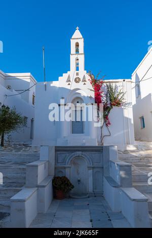 Tinos island, Cyclades, Greece. Holy Virgin Mary Evangelistria Greek ...