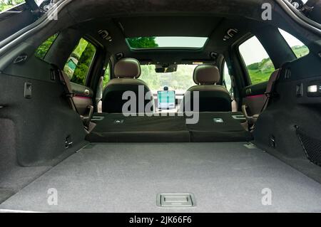 The trunk of the Nio ES7 Premier Edition on an official media test in ...