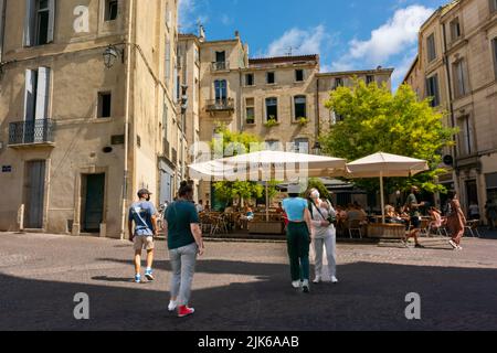 Montpellier, France, Street Scenes, Old Apartment Buildings in Old Town ...