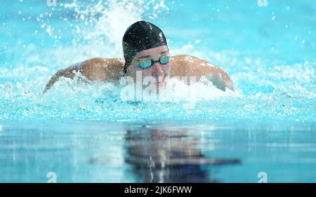 Alys Thomas in action during the Women's 100m Butterfly during day six ...