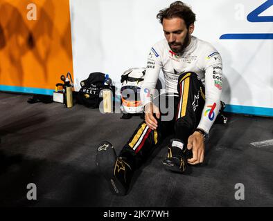 Jean-Eric Vergne before the race on the grid during the 2022 SABIC ...