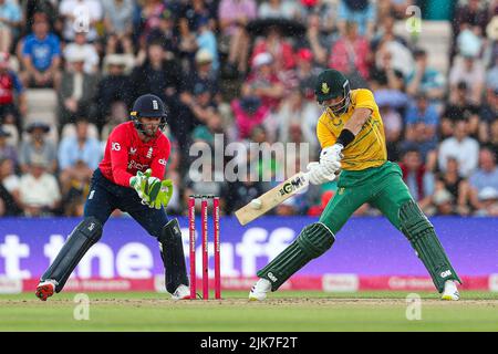 South Africa's Aiden Markram bats on day four of the World Test ...
