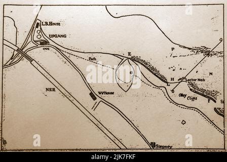 Whitby, North Yorkshire, old map of Whitby North Yorkshire in 1768 ...