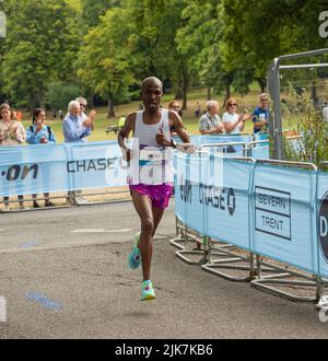 Lebenya Nkoka (LES) competing in the men's marathon on day two of the ...
