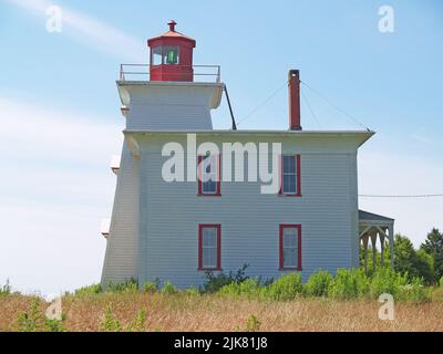 Blockhouse Point Light Rocky Point, Prince Edward Island, CAN Stock ...